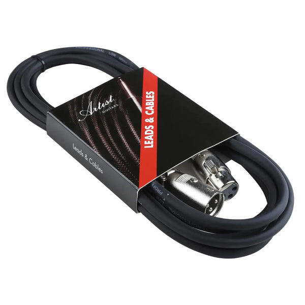 Artist MC10XX 10ft (3m) Mic Cable/Lead XLR-XLR 8 pack 15922